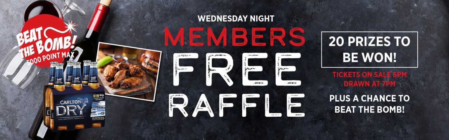 Raffles, Draws and Promotions - Taree Aquatic Club - Dining on the ...
